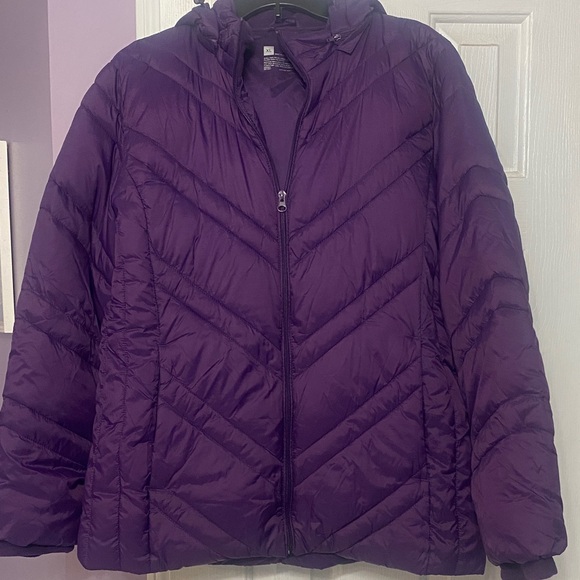 Xersion | Jackets & Coats | Xersion Womens Deep Purple Puffer Jacket ...